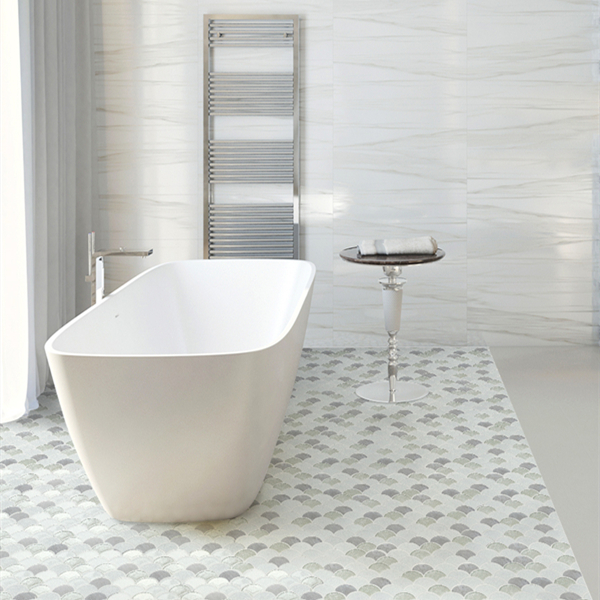 Luxury Fan Shaped Mosaic Tile Blended for Bathroom Floors