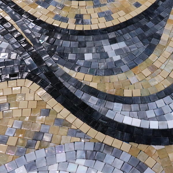 Wave Hot Sale Mosaic Art Modern Tile Picture Customized Design