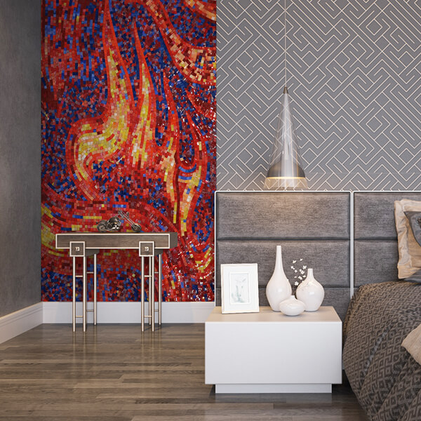 Mosaic Tile Art Supplies Handmade Glass Mosaic Art Material Wall ...