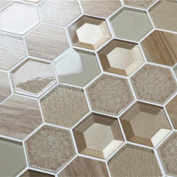 3D Tile Design Mosaic Hexagon Tile for Wall Cladding Wholesale