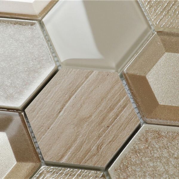 3D Tile Design Mosaic Hexagon Tile for Wall Cladding Wholesale