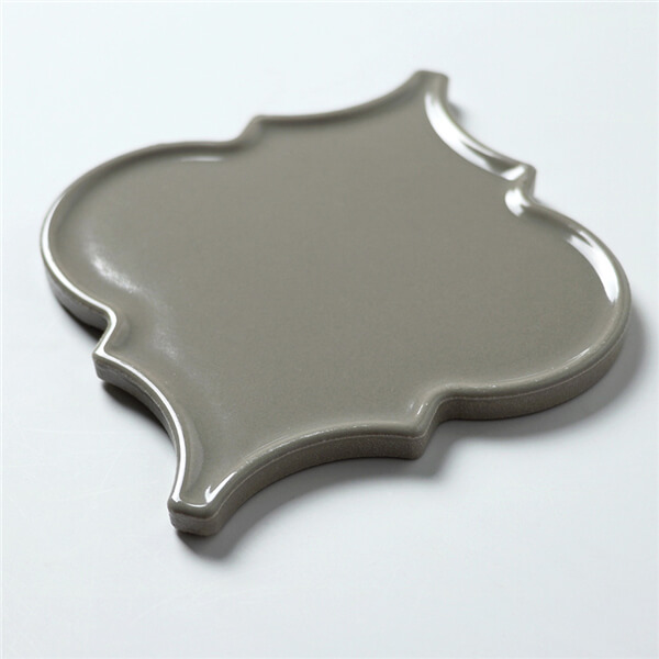 Premium Grey Lantern Ceramic Tile Arabesque Tile for Kitchen Backsplash