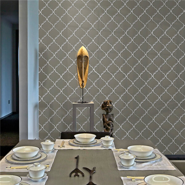Premium Grey Lantern Ceramic Tile Arabesque Tile for Kitchen Backsplash