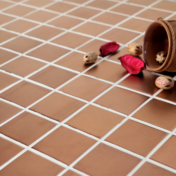Wholesale 2"x2" Rose Gold Mosaic Tiles High Quality for Home Decor
