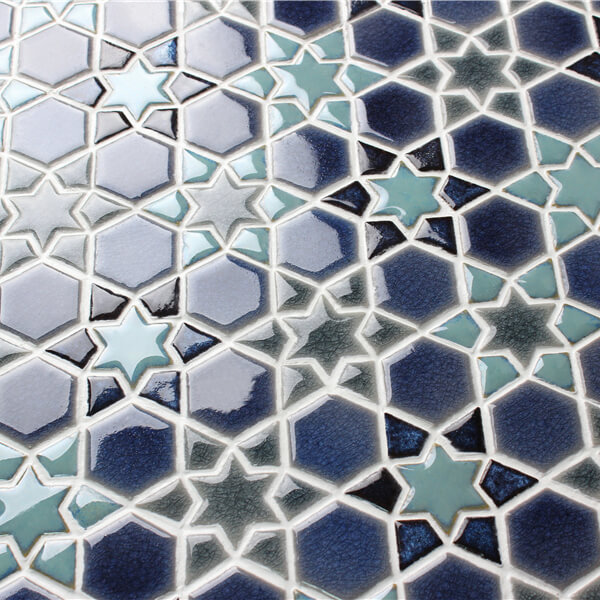 Snowflake Ice-Crackle Ceramic Mosaic Tile Wholesale China