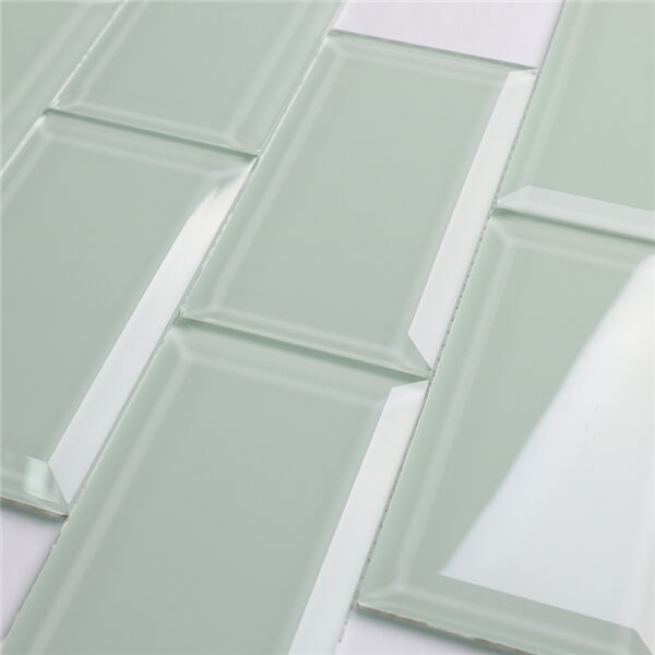 Borde biselado RZG202MT, Mosaico de cristal, azulejo del subterráneo ...