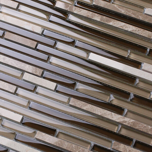Superb Quality Blended Long Strip Mosaic Tiles Wholesale