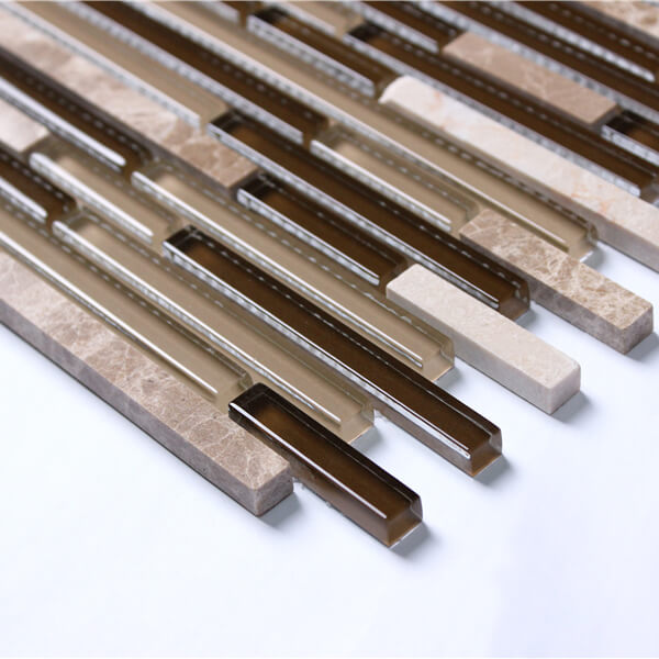 Superb Quality Blended Long Strip Mosaic Tiles Wholesale