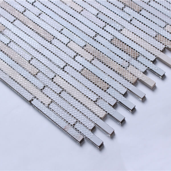 Superb Quality Blended Long Strip Mosaic Tiles Wholesale