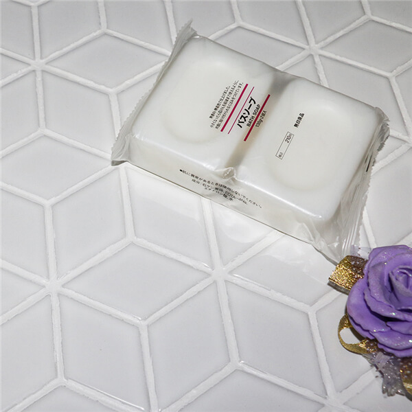 Glossy 3D Effect Ceramic Mosaic Tile for Kitchen Backsplash Wall Cladding