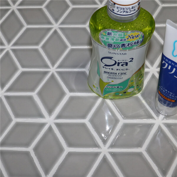 Glossy 3D Effect Ceramic Mosaic Tile for Kitchen Backsplash Wall Cladding