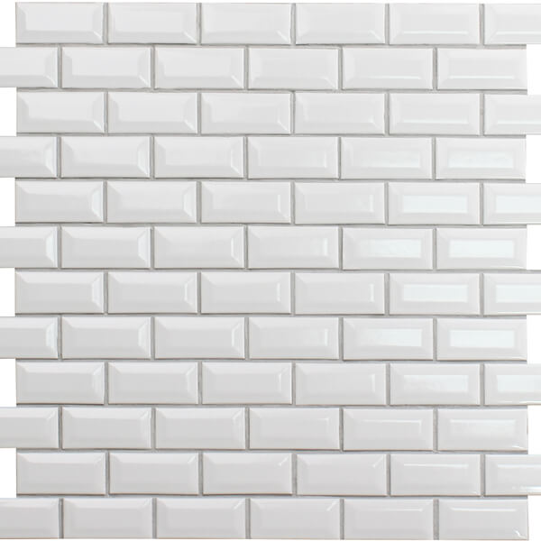 Wholesale 1"x2" Beveled Edge Mosaic Tile for Backsplash Kitchen