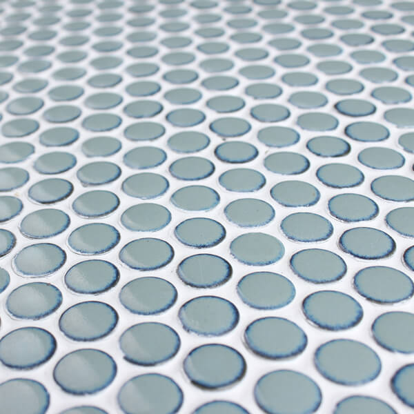 Buy Premium Glazed Ceramic Penny Round Mosaic Pattern for Home Design