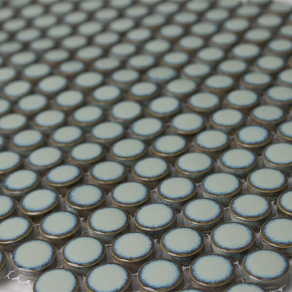 Buy Premium Glazed Penny Round Porcelain Mosaic for Wall Design