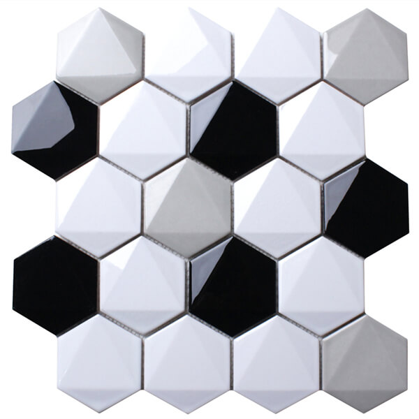 Wholesale 3D Bathroom Tiles Design Hexagon Tile Cheap Price