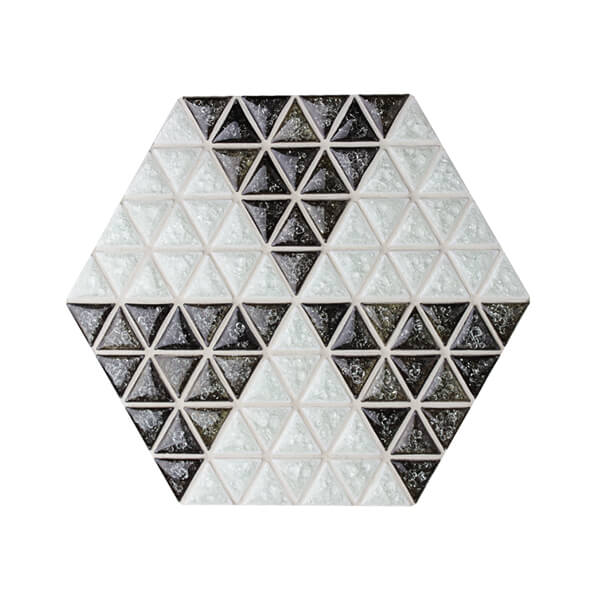 Handmade Ceramic Mosaic Patterns Crackle Tile for Kitchen Backsplash