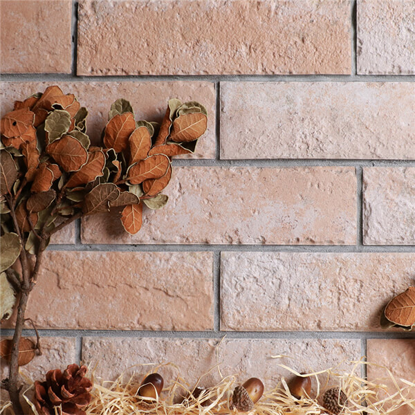 Rustic Red Brick Effect Tiles for Vintage Decoration Front House ...