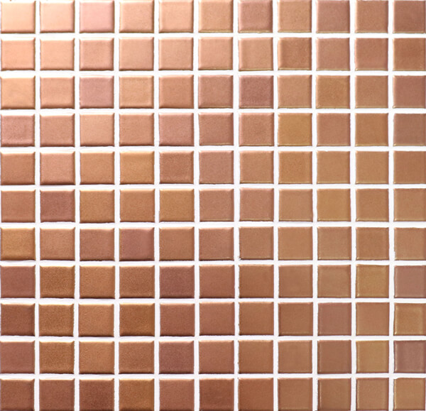 Wholesale 25x25mm Matte Metallic Rose Gold Tile Mosaic From China