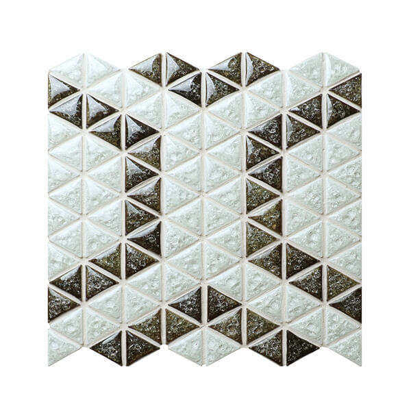 Unique Ice-Crackle Mosaic Tile Triangle Mosaic Tile for Kitchen Backsplash