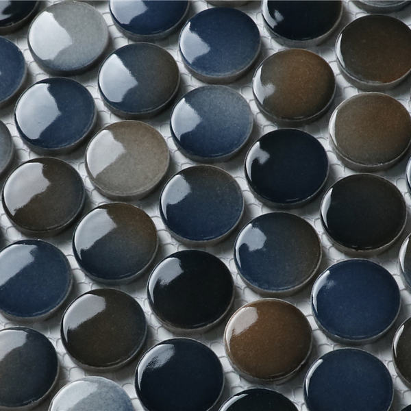 Penny Round CZG076A, diseños redondos del mosaico, azulejos redondos ...
