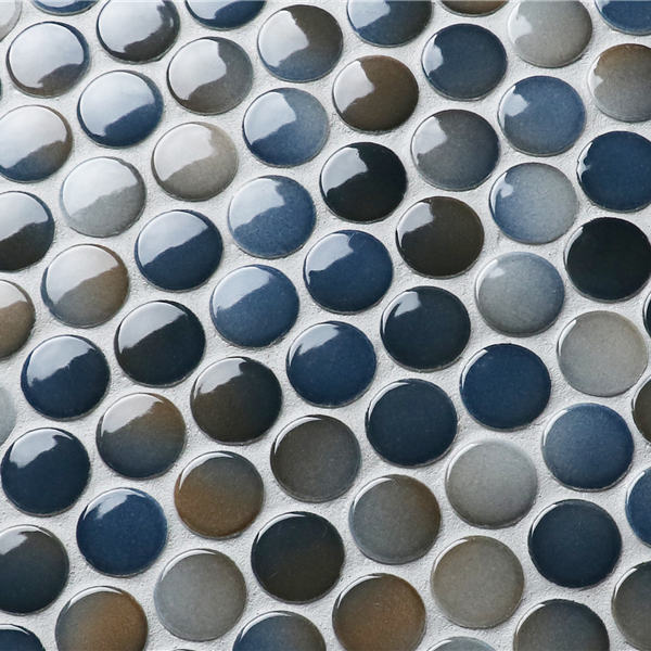 Penny Round CZG076A, diseños redondos del mosaico, azulejos redondos ...