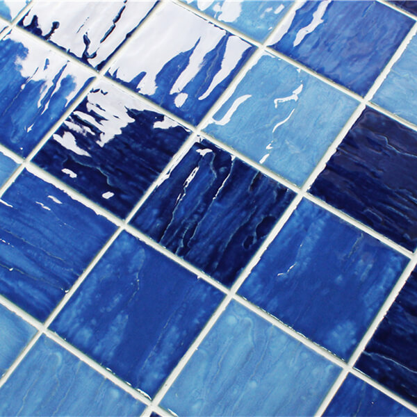 Wave 4 Inch Pool Mosaic Tile at High Quality for Sale