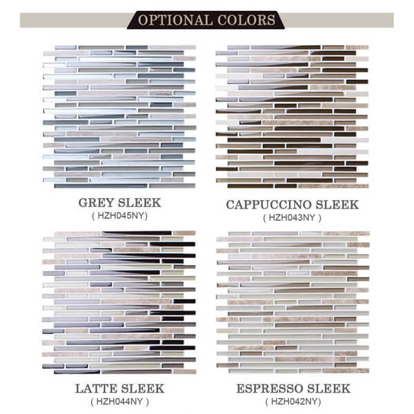 Superb Quality Blended Long Strip Mosaic Tiles Wholesale