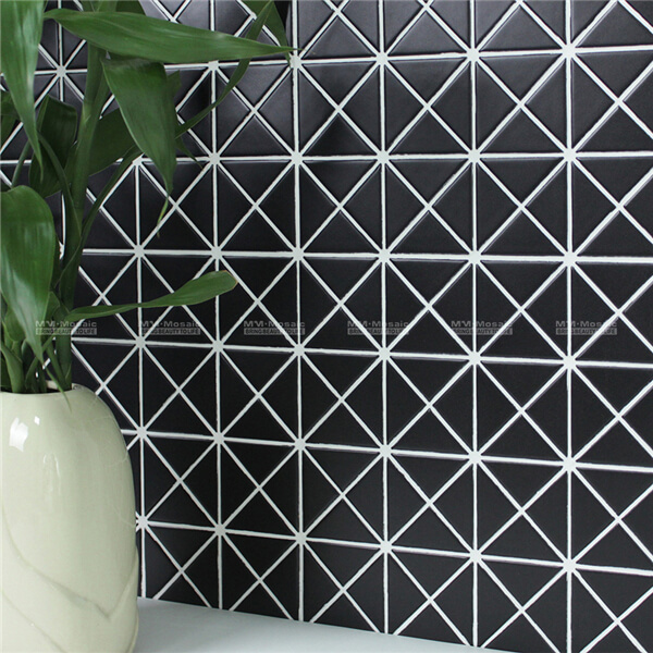 2" New Trendy Porcelain Triangle Shaped Mosaic Tiles for Interior Design