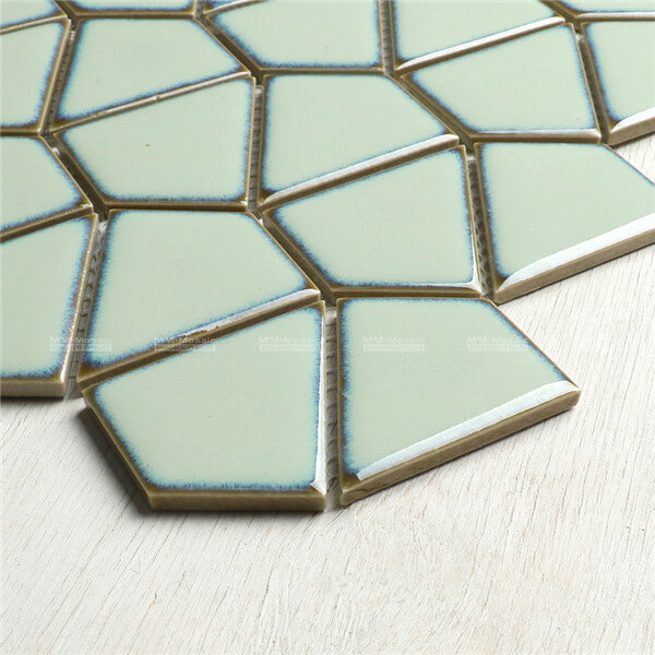 Wholesale Price Glossy Glazed Diamond Shaped Mosaic Tiles