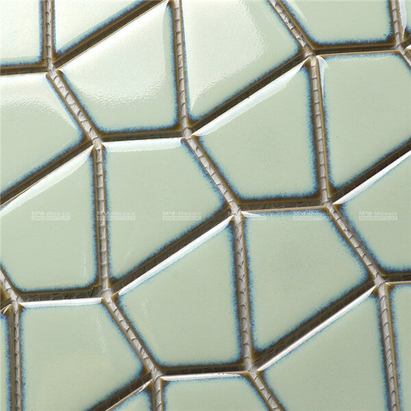 Wholesale Price Glossy Glazed Diamond Shaped Mosaic Tiles