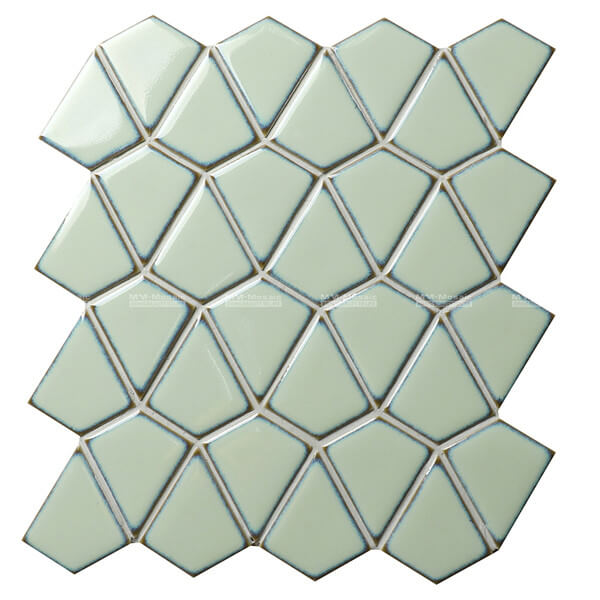 Wholesale Price Glossy Glazed Diamond Shaped Mosaic Tiles