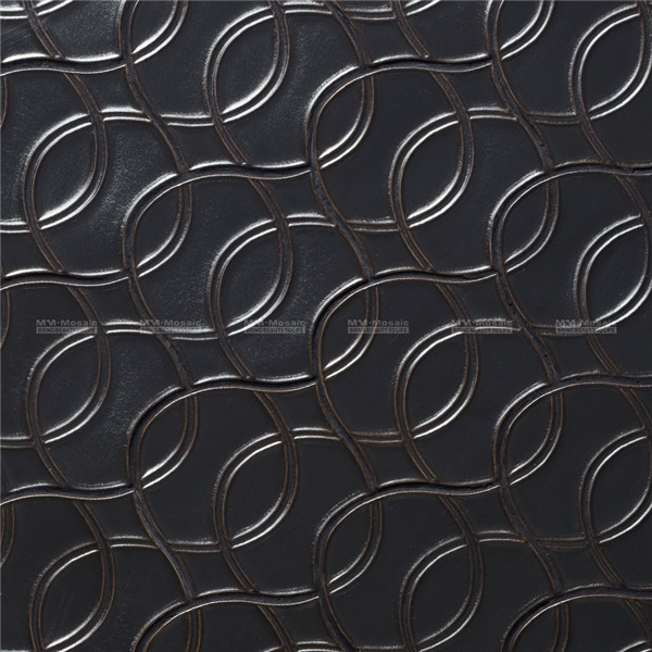 Black Glazed Handmade Tiles for Backsplash Kitchen Hotel Projects | MM ...