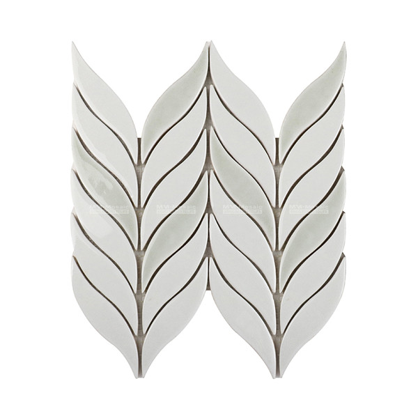 Leaf Shape Handmade Tiles for Bathroom Kitchen Backsplash Project | MM ...