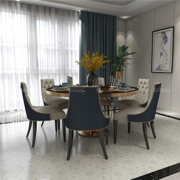 Beautiful Flower Water Jet Mosaic Marble Tiles for Luxury Hotel Floor ...