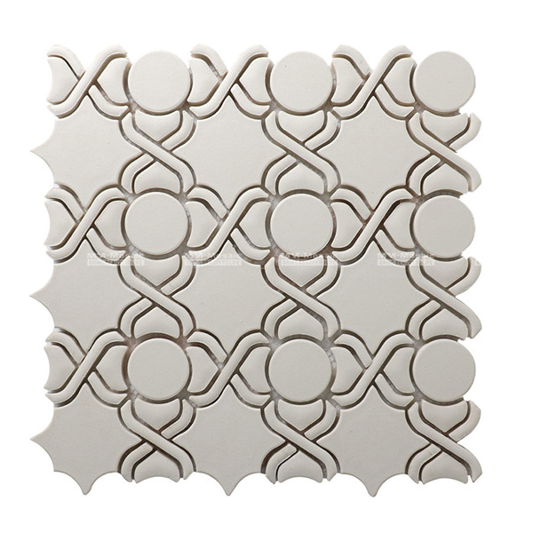 Lattice Pattern Flower Ceramic Mosaic Tiles For Wall Floor Backsplash ...