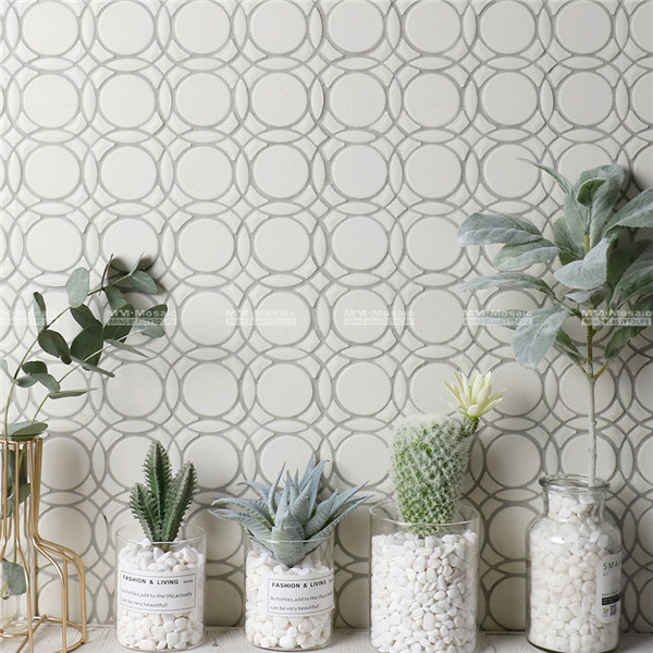 Whholesale Lattice Pattern Ceramic Mosaic Tiles for Shower Floor Wall ...