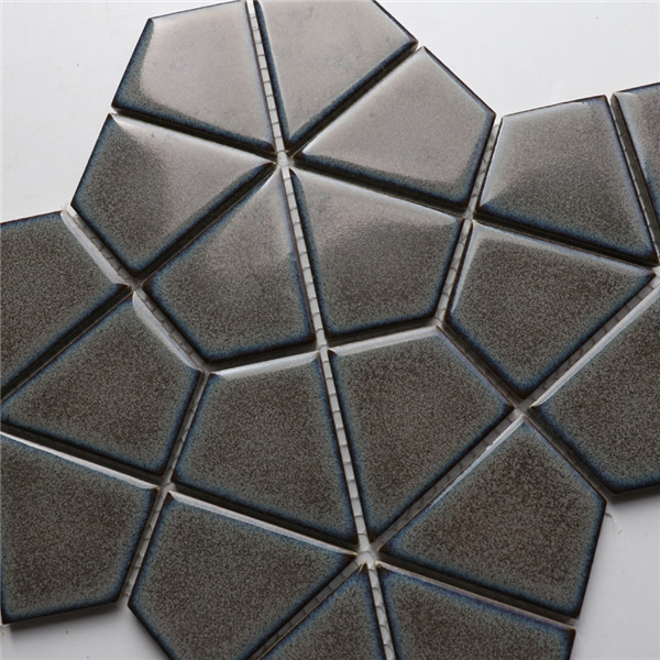 Fleur+Motif+ZOB1309-B, porcelaine+mosaïque+tuiles%2C+irrégulière ...