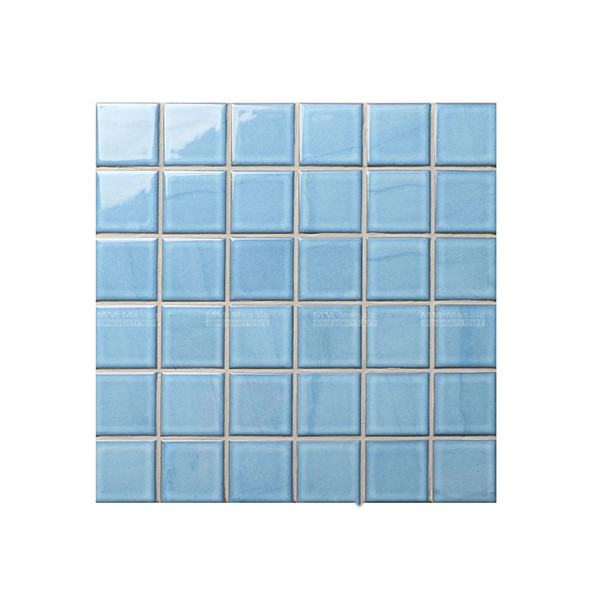 2" Ink-jet Pool Ceramic Mosaic Tiles Blue for Hotel Pool Bathroom ...