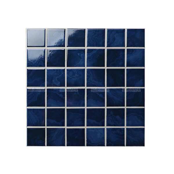 2"x2" Ink-jet Ocean Blue Pool Mosaic Tiles for Outdoor Pool Project ...
