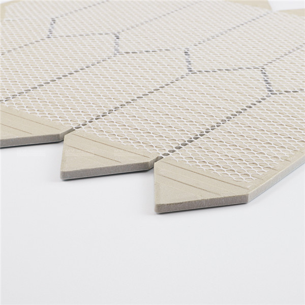 Glossy Glazed Mint Picket Shape Porcelain Hexagon Tile for Backsplash ...