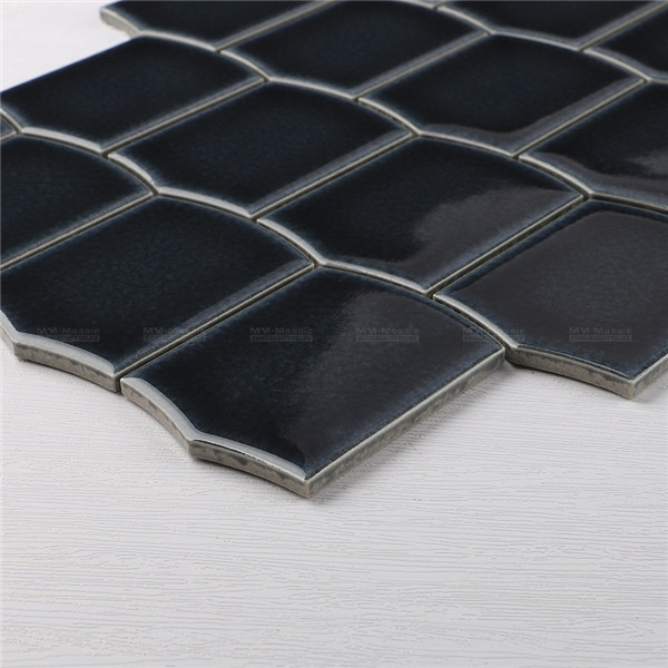 Wholesale Irregular Tunnel Glazed Porcelain Mosaic Tiles for Backsplash ...