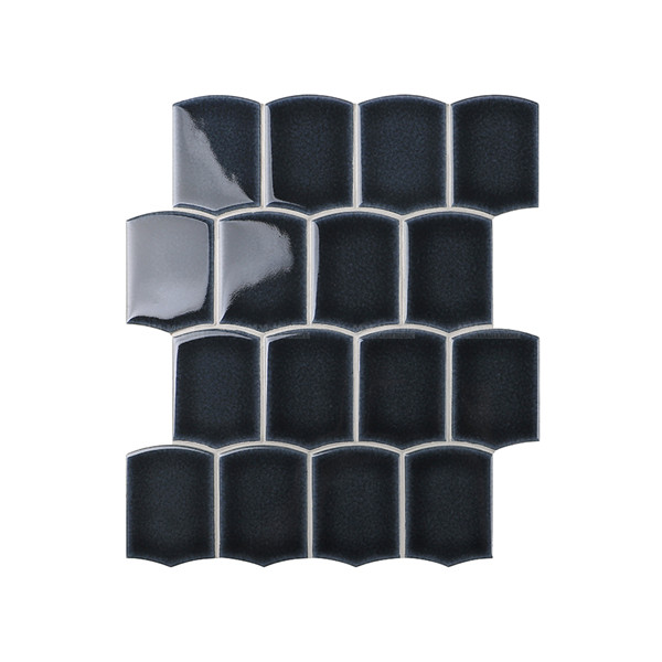 Wholesale Irregular Tunnel Glazed Porcelain Mosaic Tiles for Backsplash ...