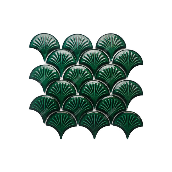 Wholesale Ceramic Turquoise Fish Scale Tile Mosaic for Bathroom ...