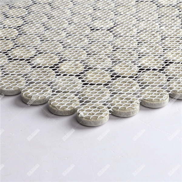 Custom Design Black White Ceramic Penny Round Mosaic Art Patterns ...