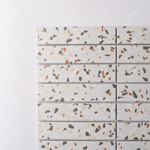 Foshan Cheap Inkjet Terrazzo Porcelain Finger Mosaic Tiles for Wall ...