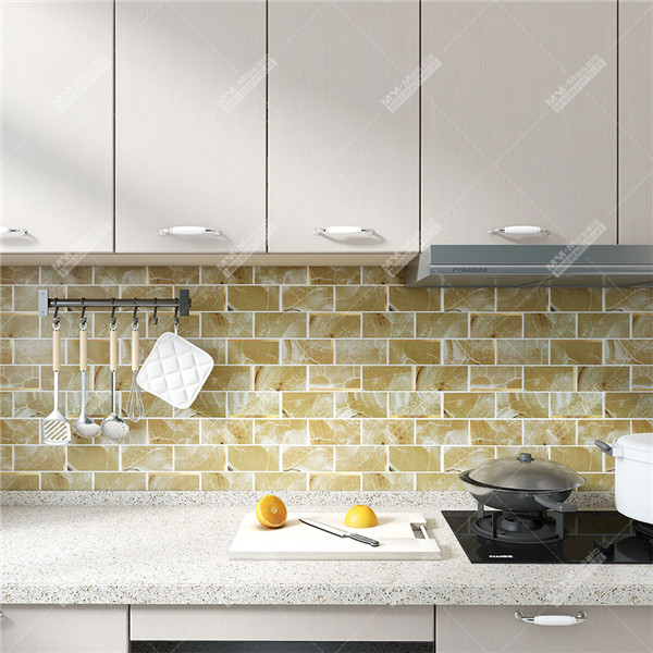 Wholesale Marble Brown PVC Vinyl Peel And Stick Wall Subway Tiles for ...