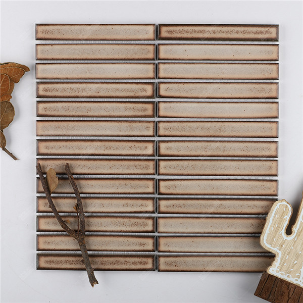 20x145mm Antique Glazed Porcelain Finger Mosaic Strip Tiles for Kitchen ...