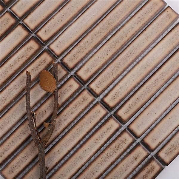 20x145mm Antique Glazed Porcelain Finger Mosaic Strip Tiles for Kitchen ...