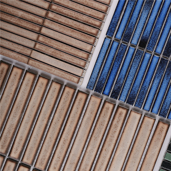 20x145mm Antique Glazed Porcelain Finger Mosaic Strip Tiles for Kitchen ...