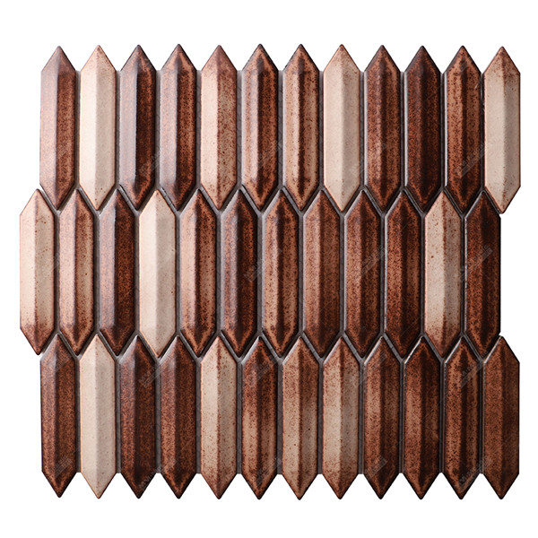 Foshan Factory Antique Glazed Ceramic Picket Shape Mosaic Tiles for ...
